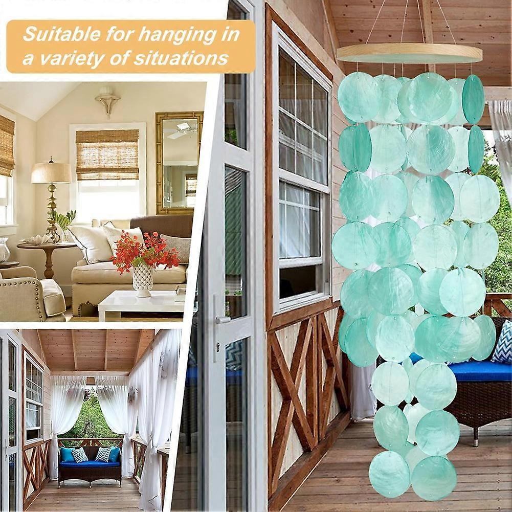 Wind Chimes for Outside - Shells Windchime Coastal Style Decor for ...