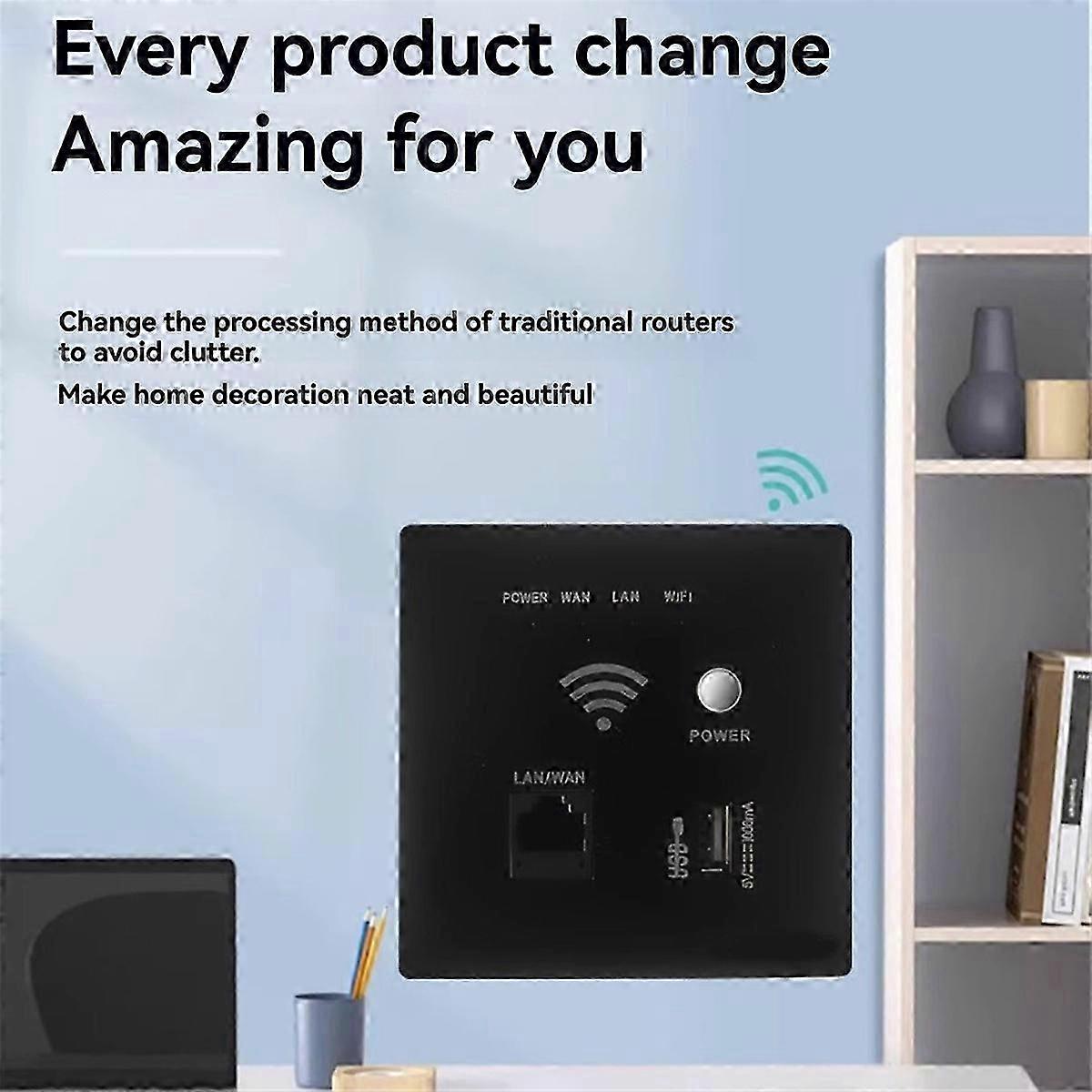 300Mbps 2.4Ghz WIFI Router Wireless WiFi Socket RJ45 AP Relay Smart USB ...