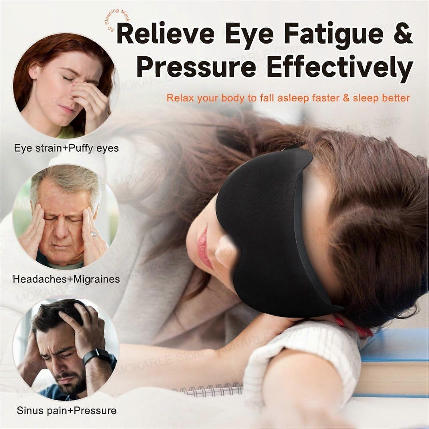 Sleep mask with comfortable eye padding 3D eye mask for better sleep ...