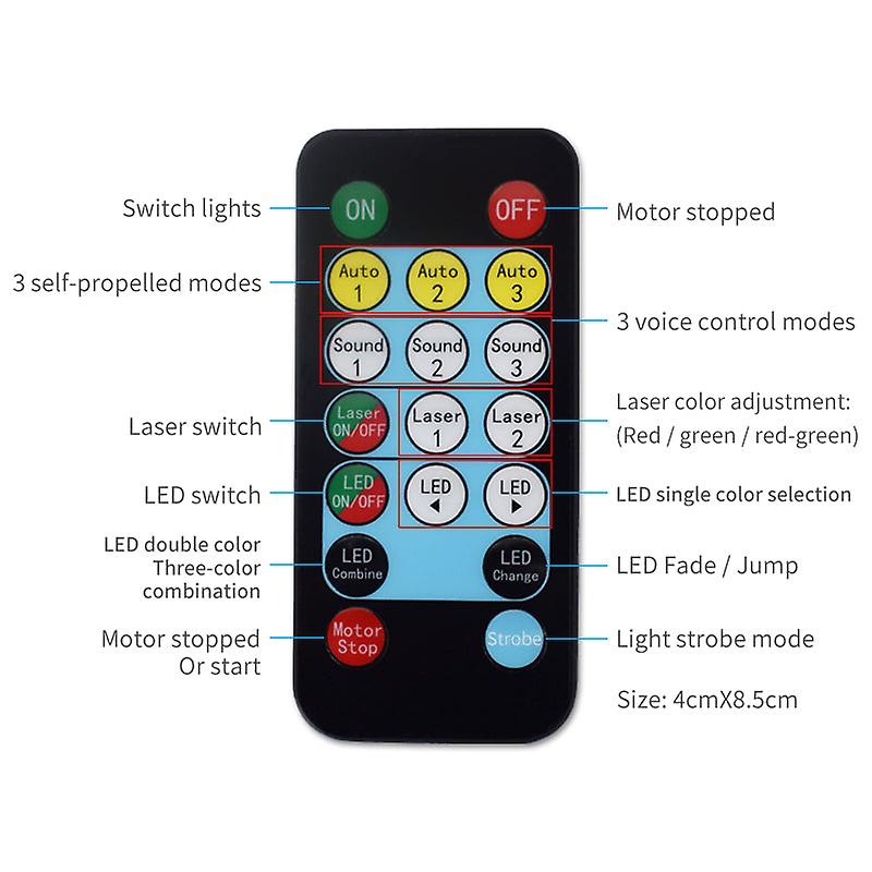 LED Disco DJ Light RGB Stage Effect Light with Remote Control | Fruugo DK