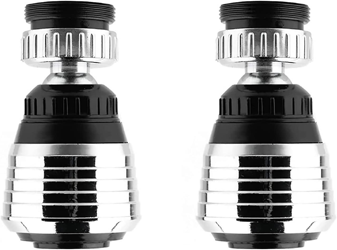 2 Pack 360 Rotate Swivel Water Saving Tap Aerator Diffuser Faucet ...
