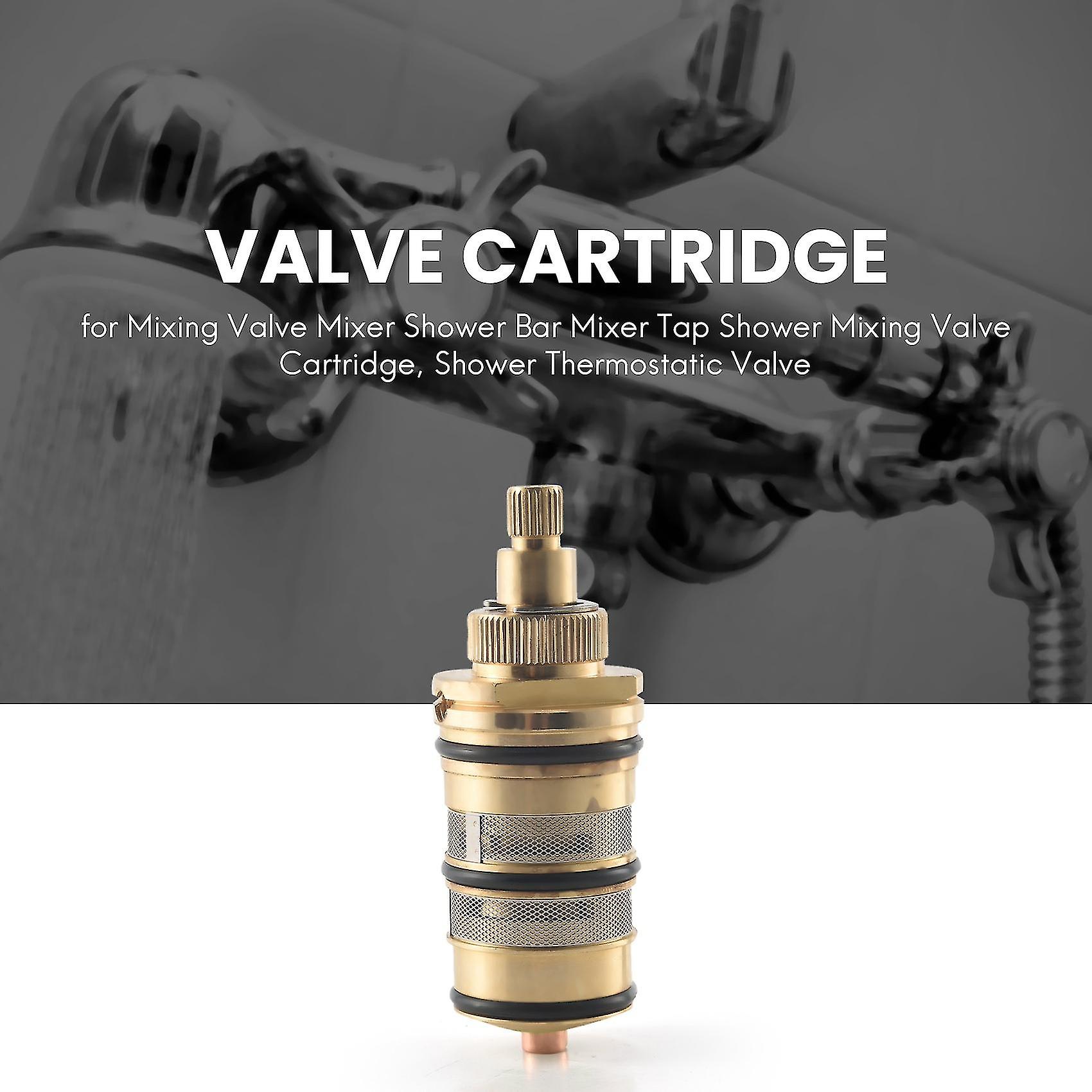 Brass Bath Shower Thermostatic Cartridge&handle For Mixing Valve Mixer ...