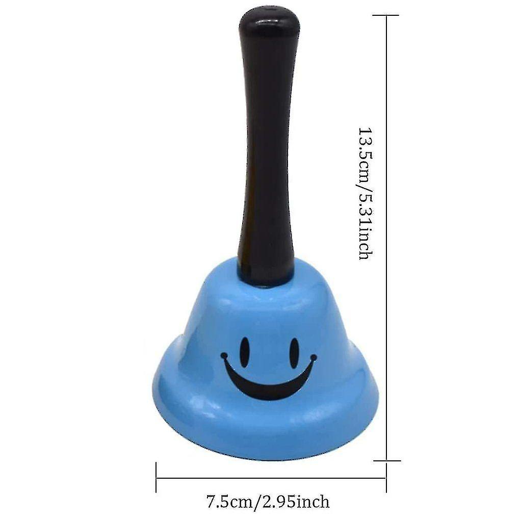 3 Pcs Table Bell Reception Bell, Metal Table Bell Smile Pattern Hand ...
