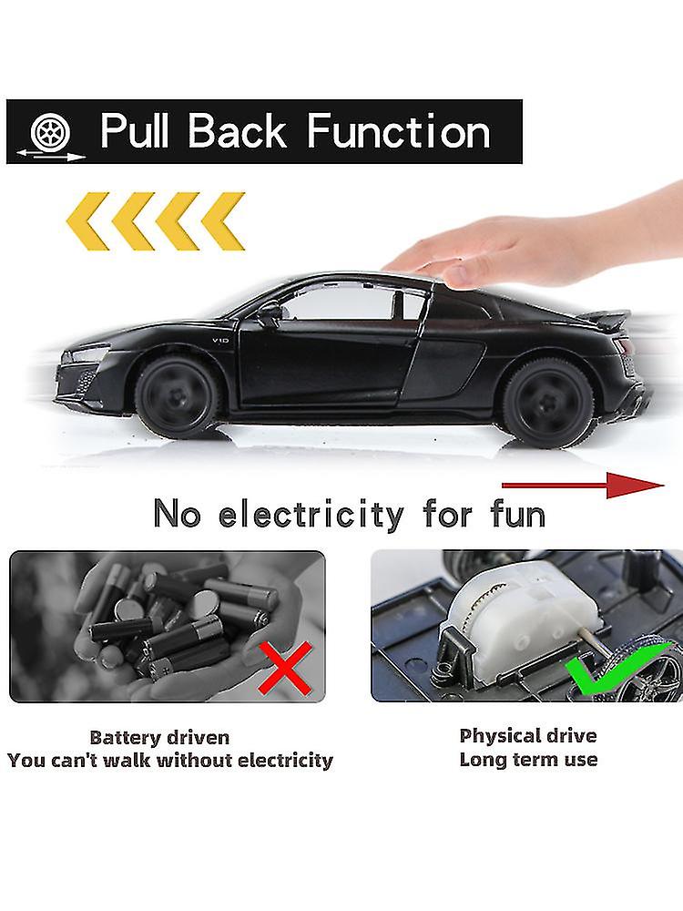 Sports Car Collection Model Gifts For Children Matte Black Color Series ...