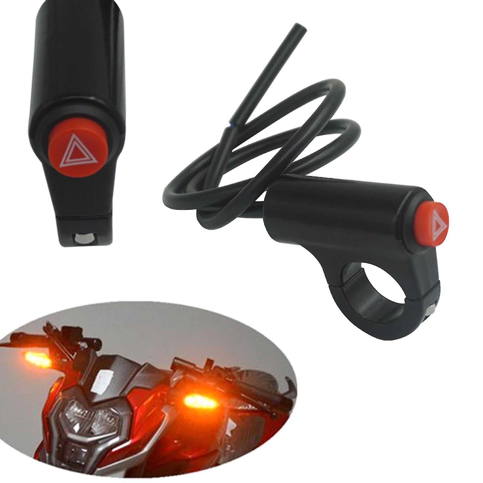 Motorcycle Switch Control Switch Handlebar Mount Warning Hazard Light ...