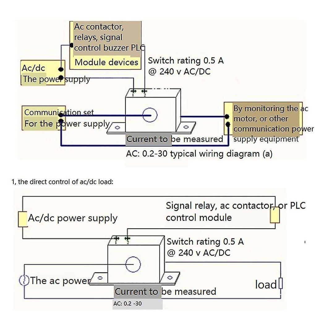 Current Sensing Switch Normally Open Current Sensing Switch Adjustable ...
