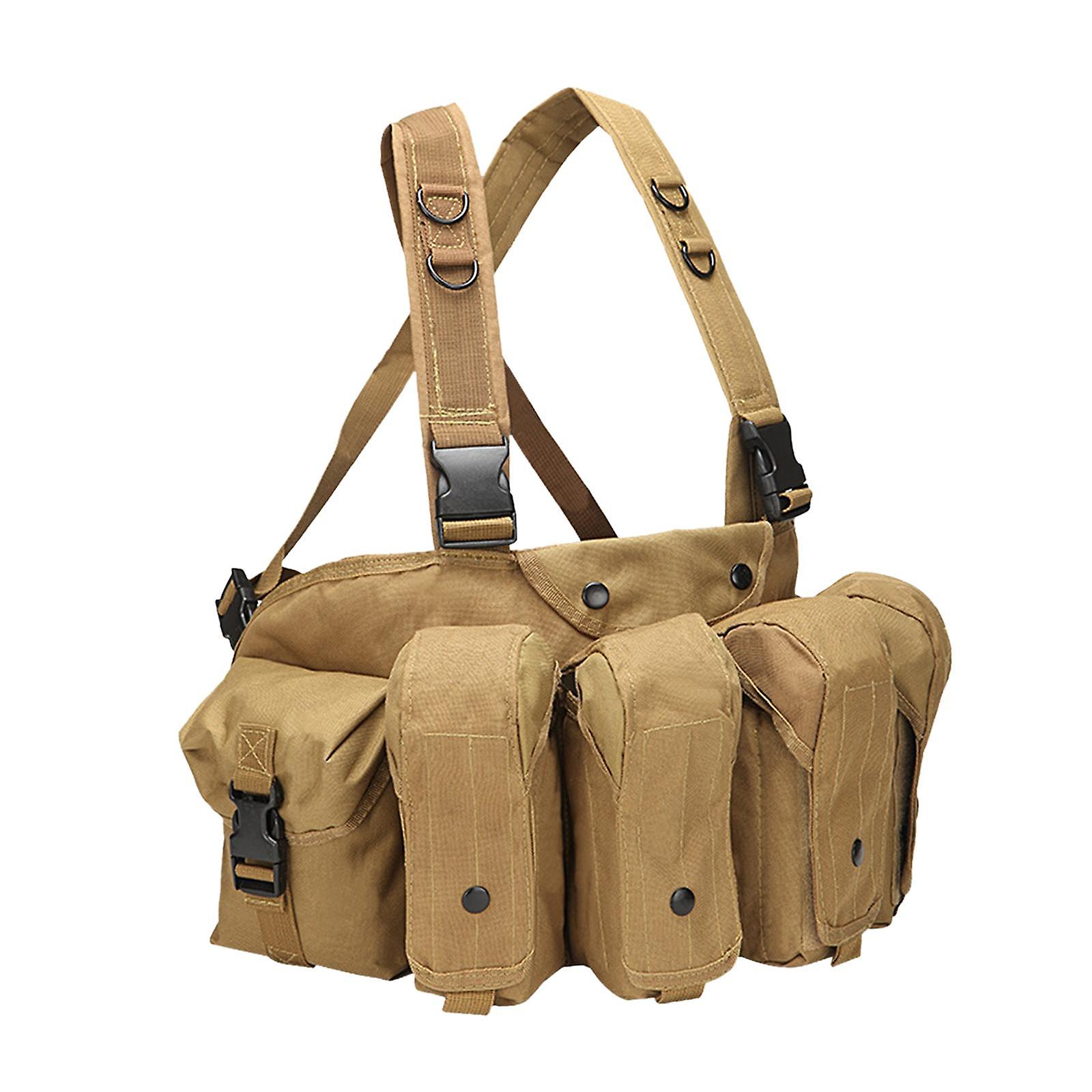 Molle Harness Chest Rig Adjustable Tactical Modular Vest Black | Fruugo UK