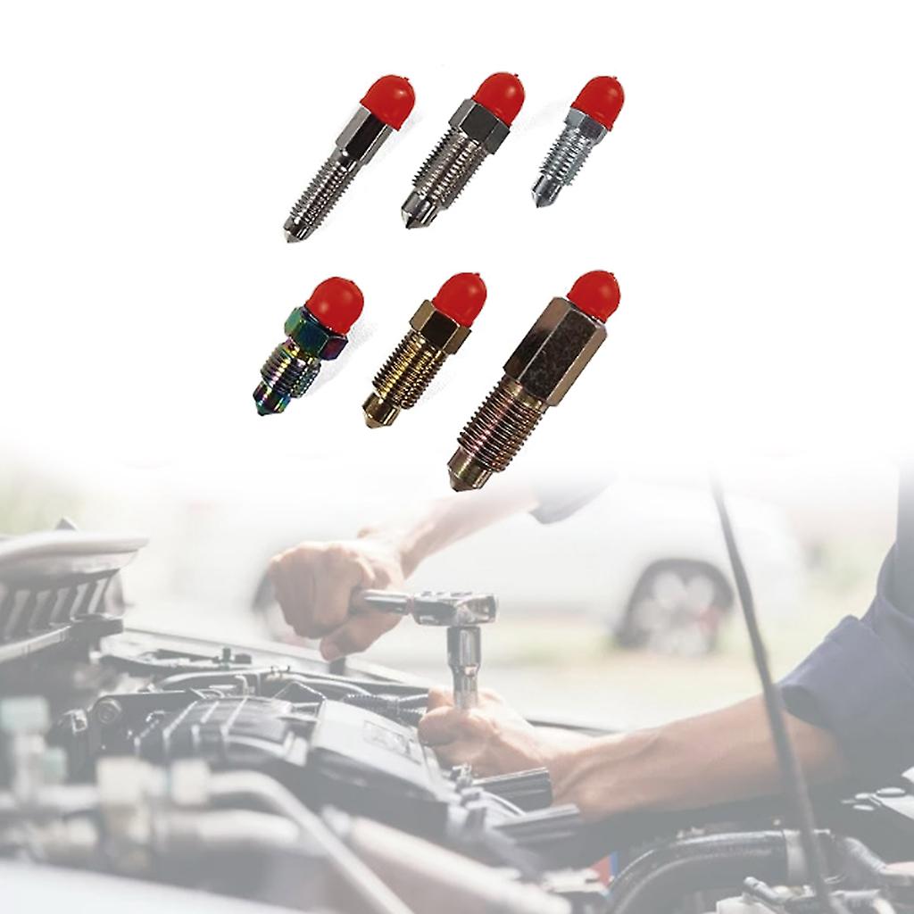 Universal Brake Bleeder Nipple Screw Caps Grease Dust Cover for Car ...