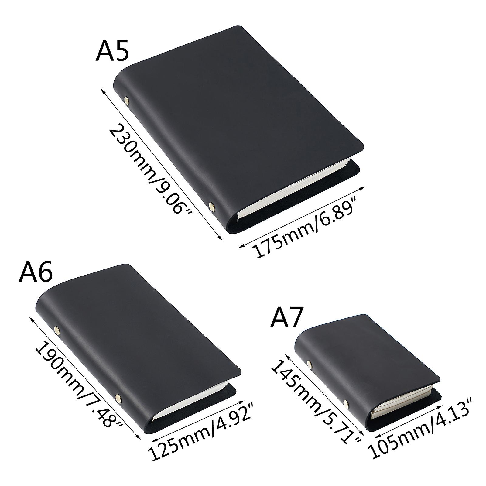 A5/A6/A7 Binder Notepad Loose-leaf Leather Notebook Lined for Travel ...
