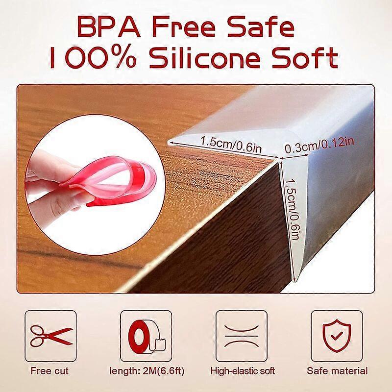 100% Silicone Table and Furniture Protector for Babies, 2M Pre-adhesive ...