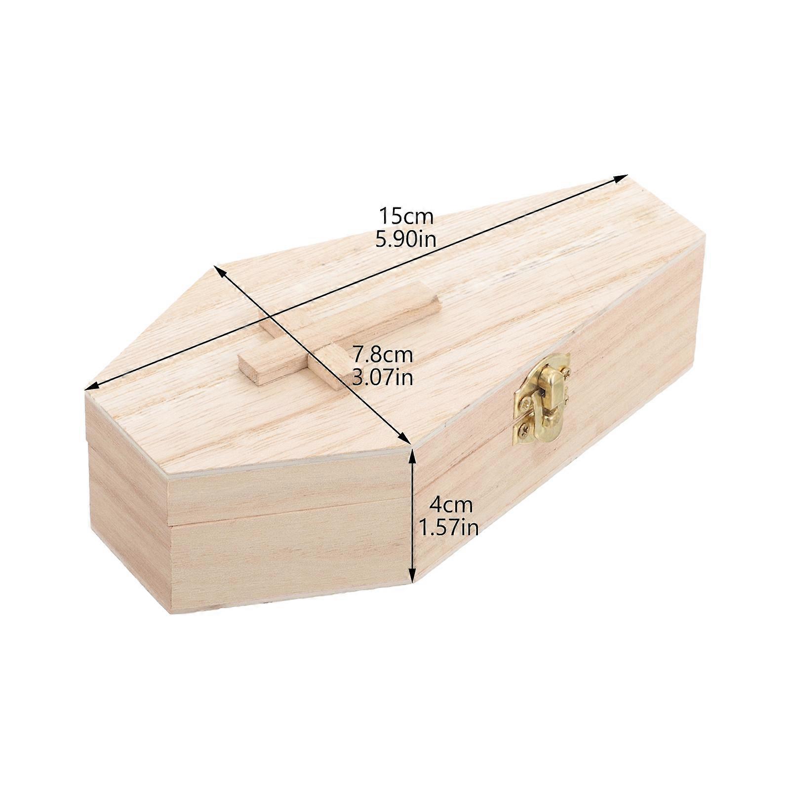 Small Coffin Box for Jewelry Storage Display Halloween Holder Portable ...