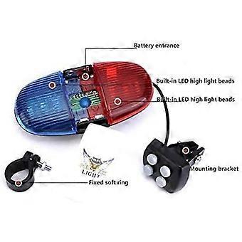 Bicycle Police Sound Light -GAOZHI new police 6-LED Strobe Blue Red ...