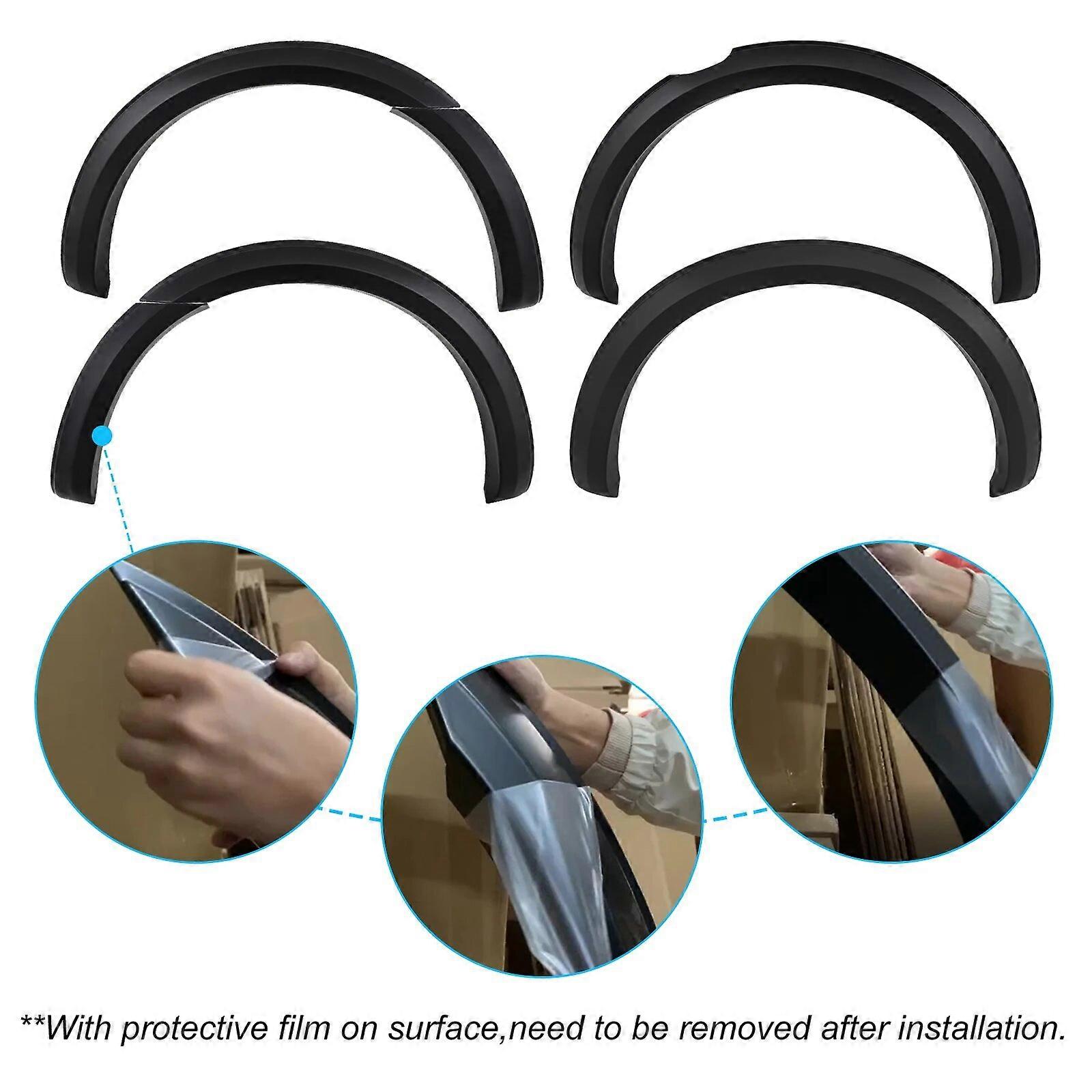 Matte Black Fender Flares Wheel Arch Extension For Ford Ranger 2015 ...