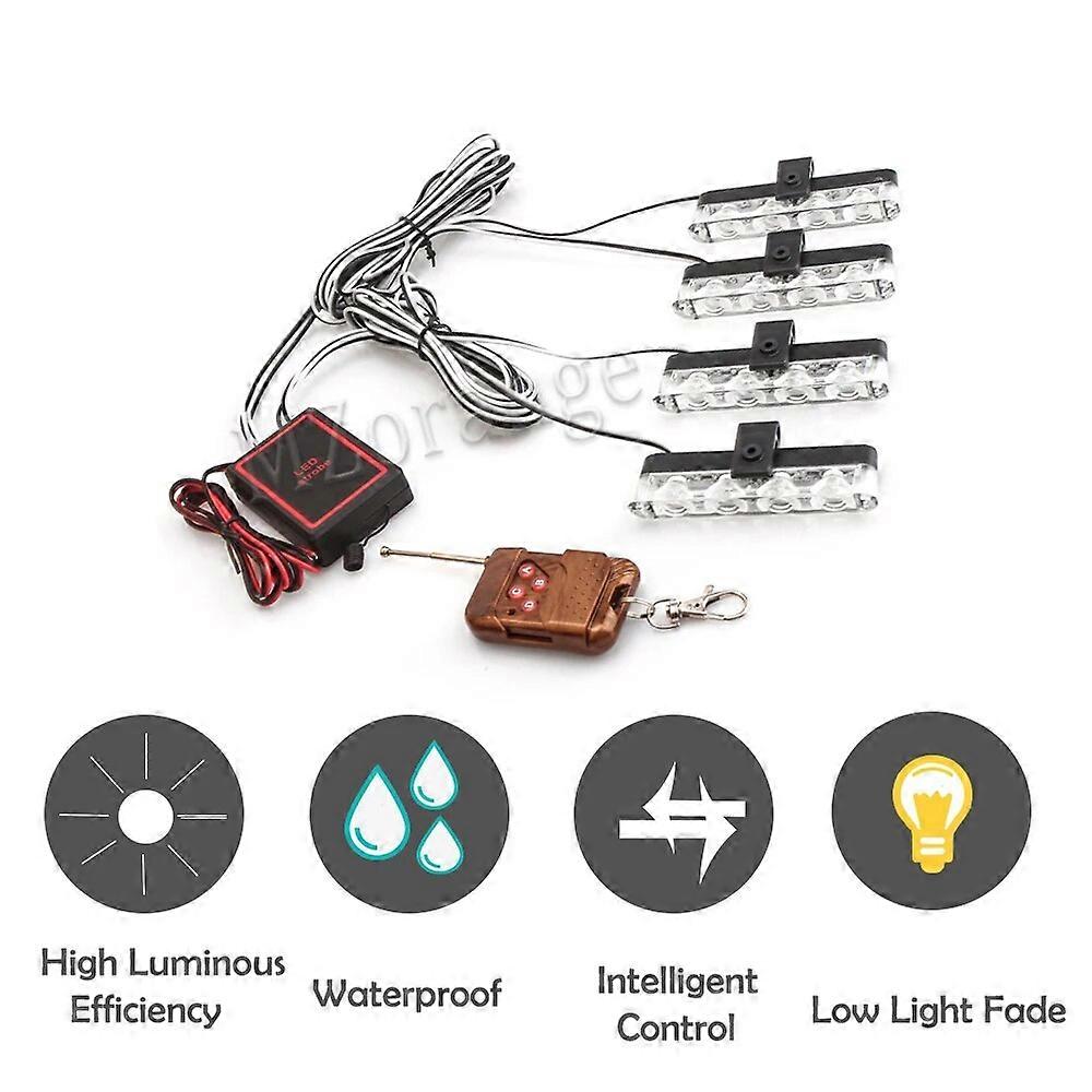 4x4 Stroboscopes For Auto Led Fso Police Lights Flasher LED Ambulance ...