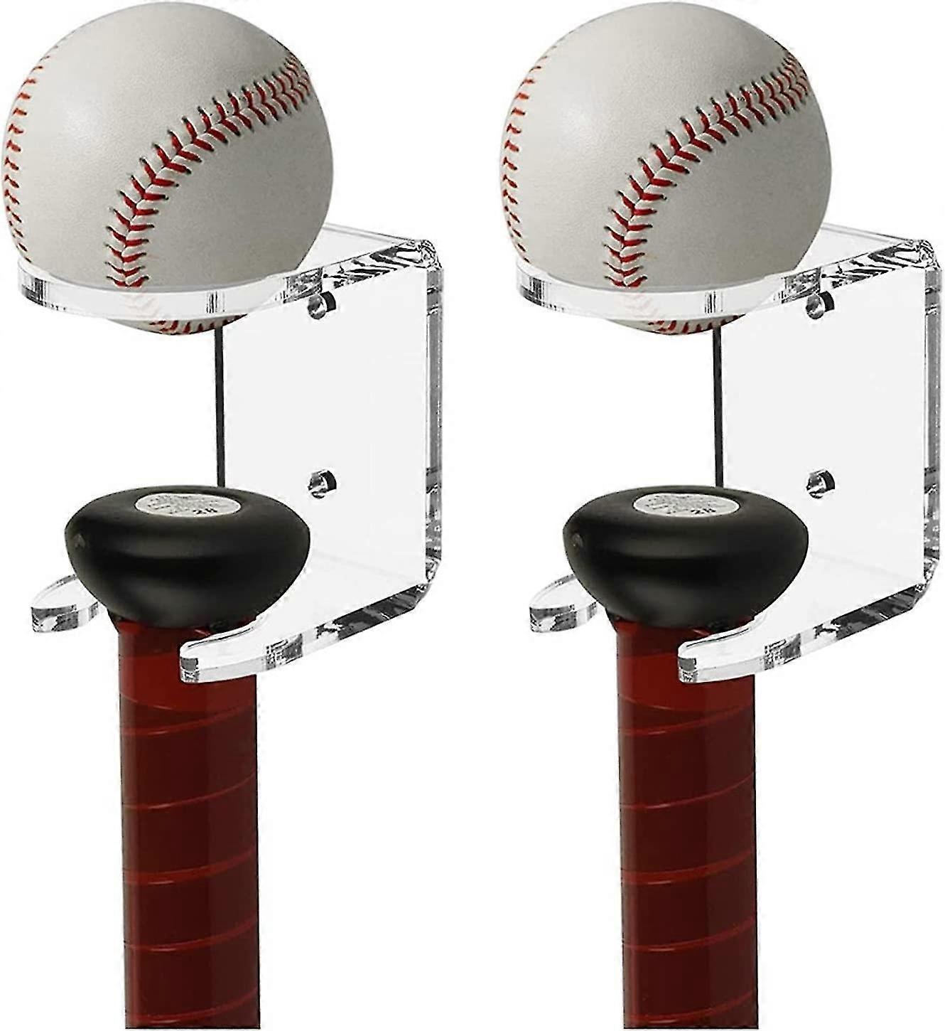 Wall Mount Bat Rack,2 Pcs Wall Stand Holder Rack For Bat, Acrylic ...