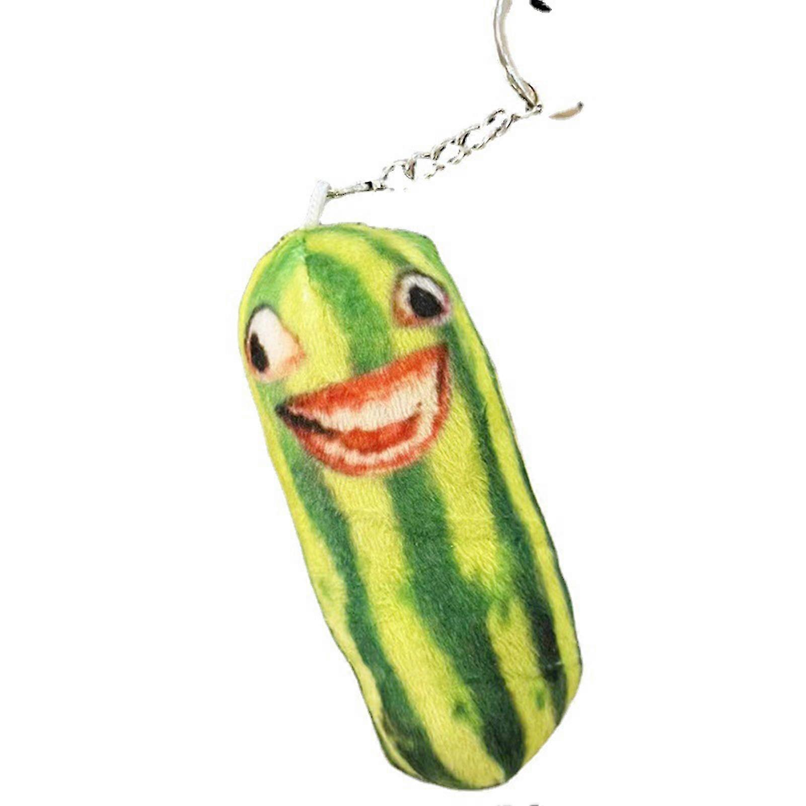 Funny Talking Watermelon Keychain Stuffed Talking Green Melon Dolls For ...