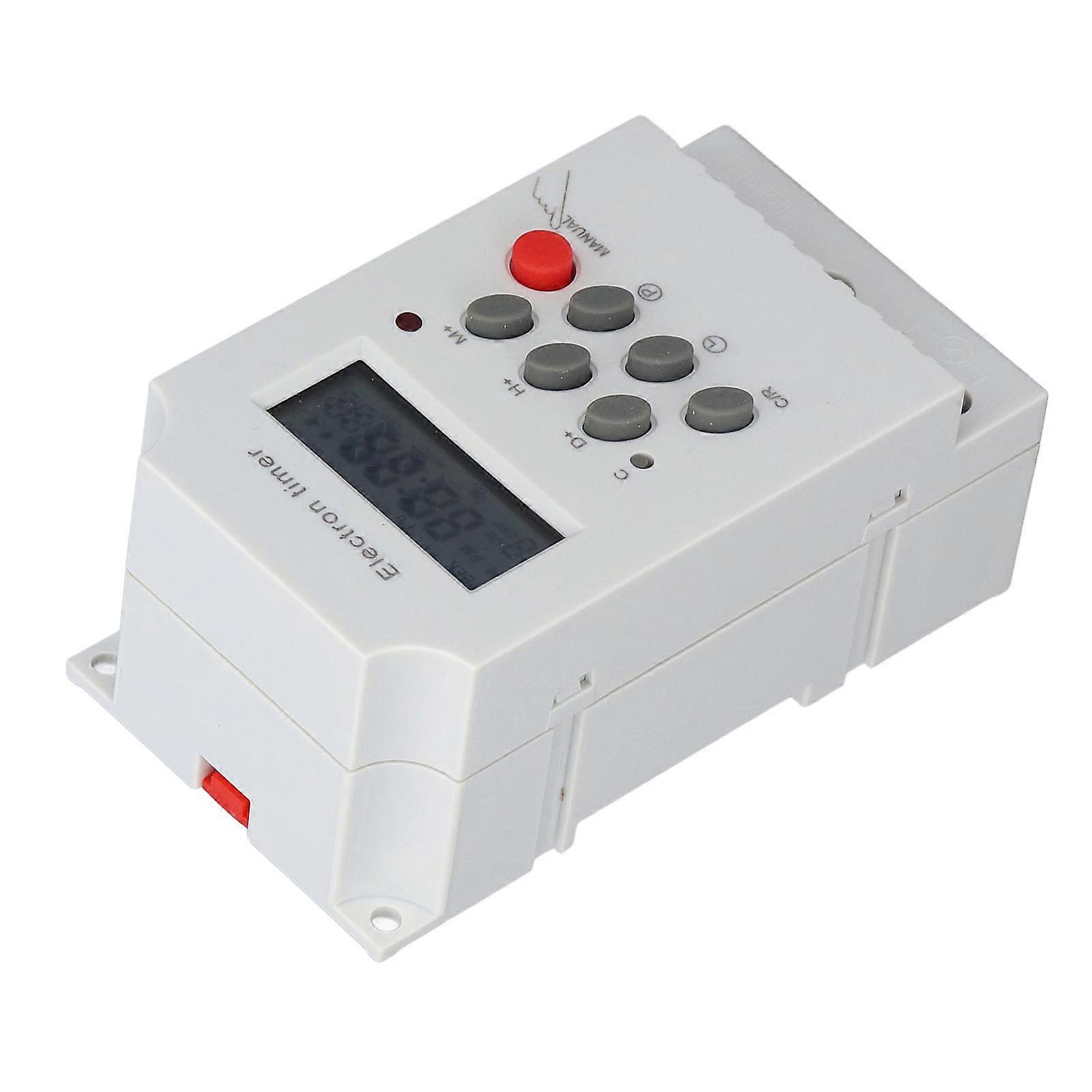 Electronic Timer Switch DIN Rail LCD Microcomputer Electron Intelligent Controller KG316TII(DC ...