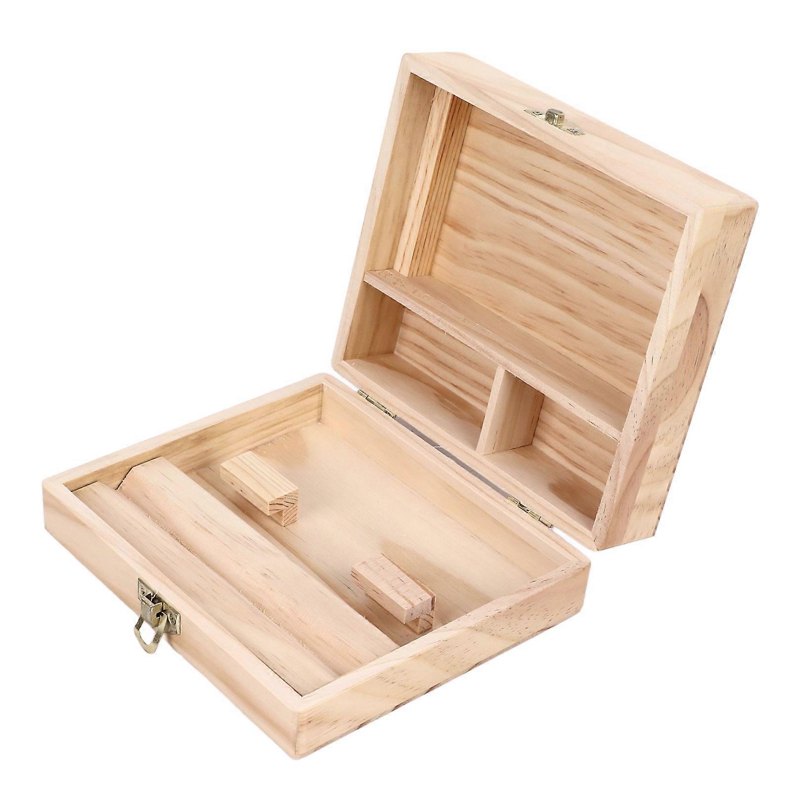 Stash Box with Rolling Tray 4 Compartments Safe Storage Sustainable ...
