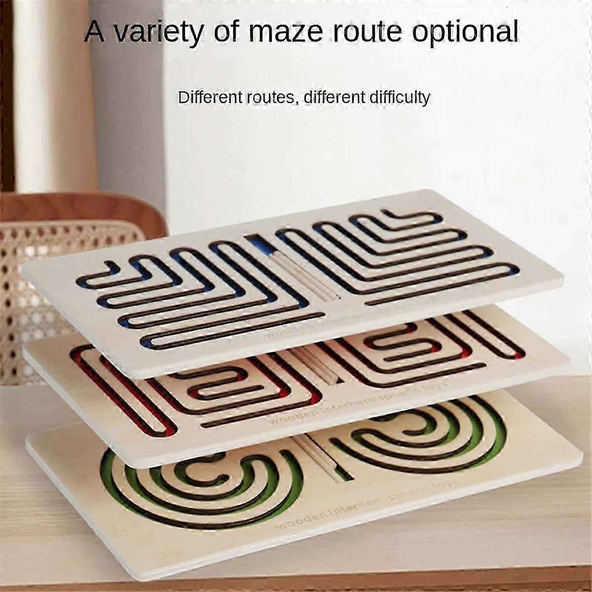 Left And Right Brain Development Toys Pen Trajectory Training Hand ...