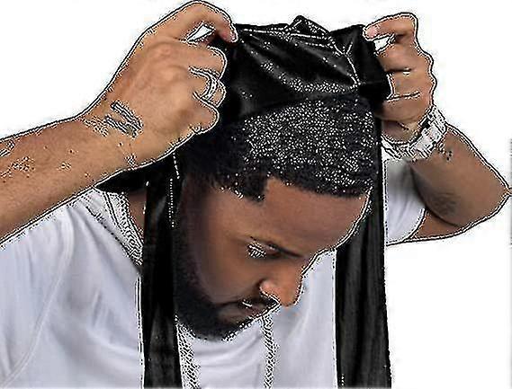 2pcs Silky Durag Pack For Men Women Waves, Premium Satin Deluxe Du-rag ...