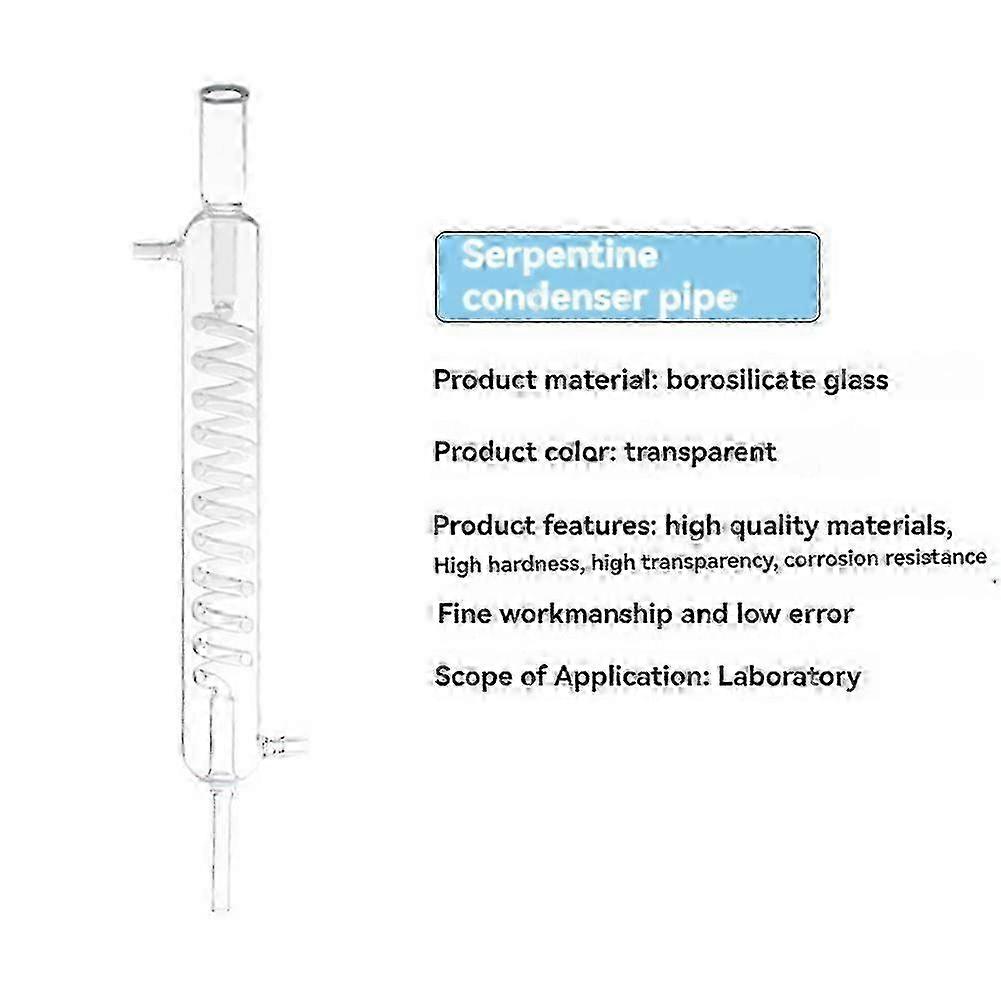 Distillation Chemistry Laboratory Glassware Tubes, Glass Condenser ...