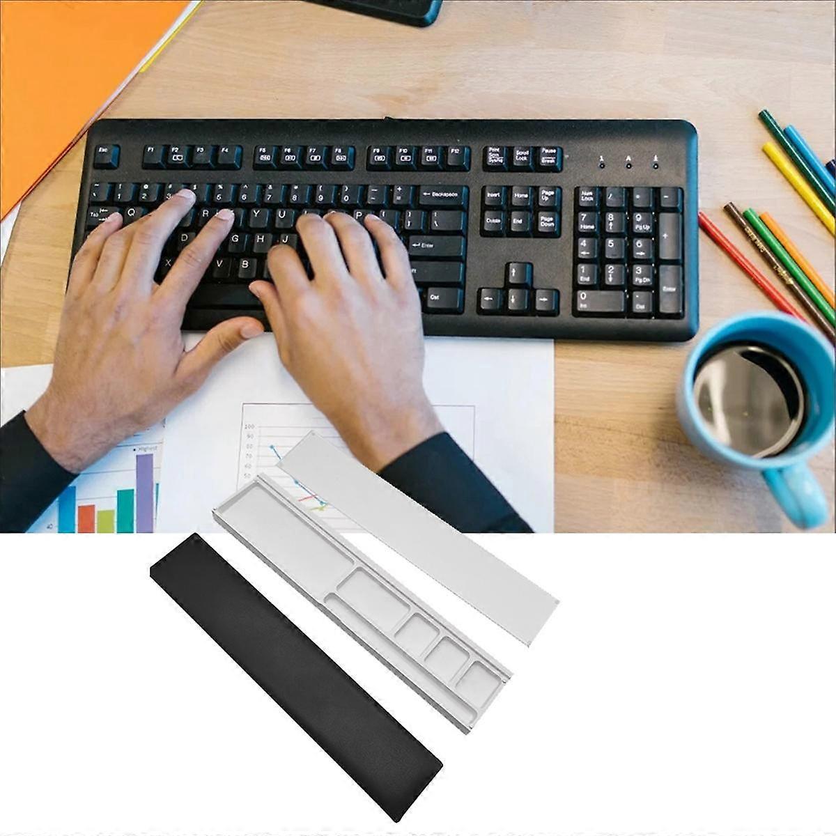 Keyboard Wrist Rest Pad Ergonomic Soft Desktop Storage Box Easy Typing ...