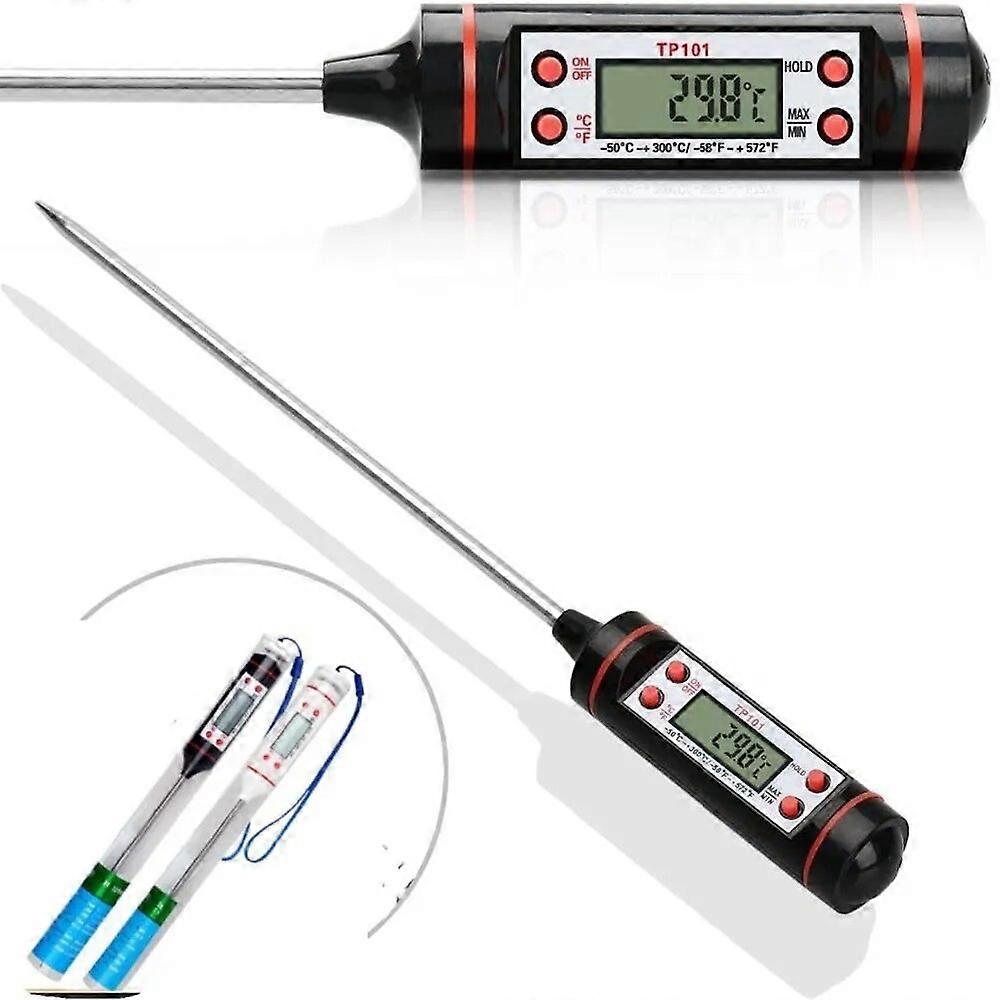 Digital Meat Thermometer Cooking Food Kitchen BBQ Probe Water Milk Oil ...