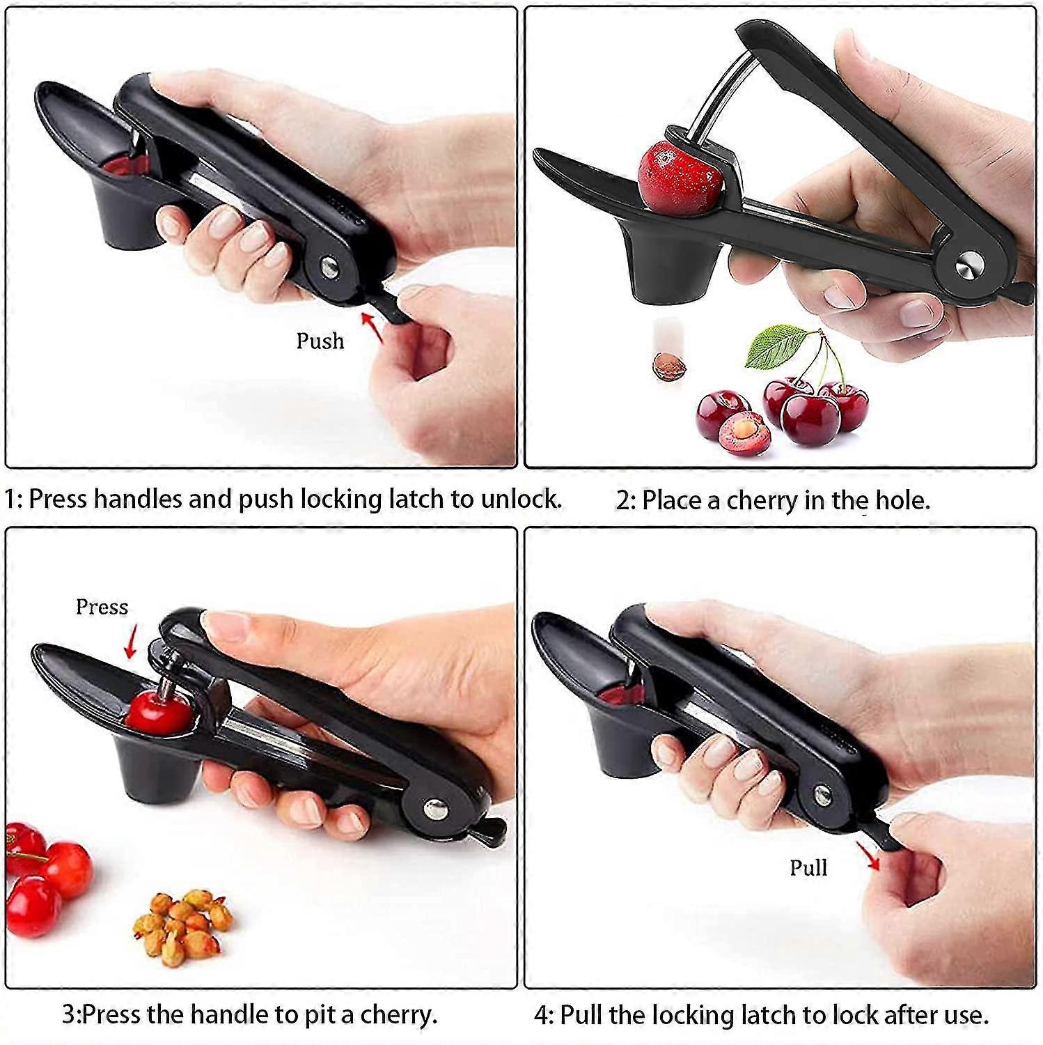 Cherry Pit Or Seed Remover, Kitchen Gizmo With Scoop Design For One ...