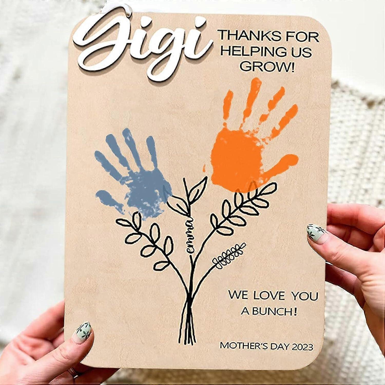 Printable Handprint Template,Flower Handprint Sign - Portable Template ...