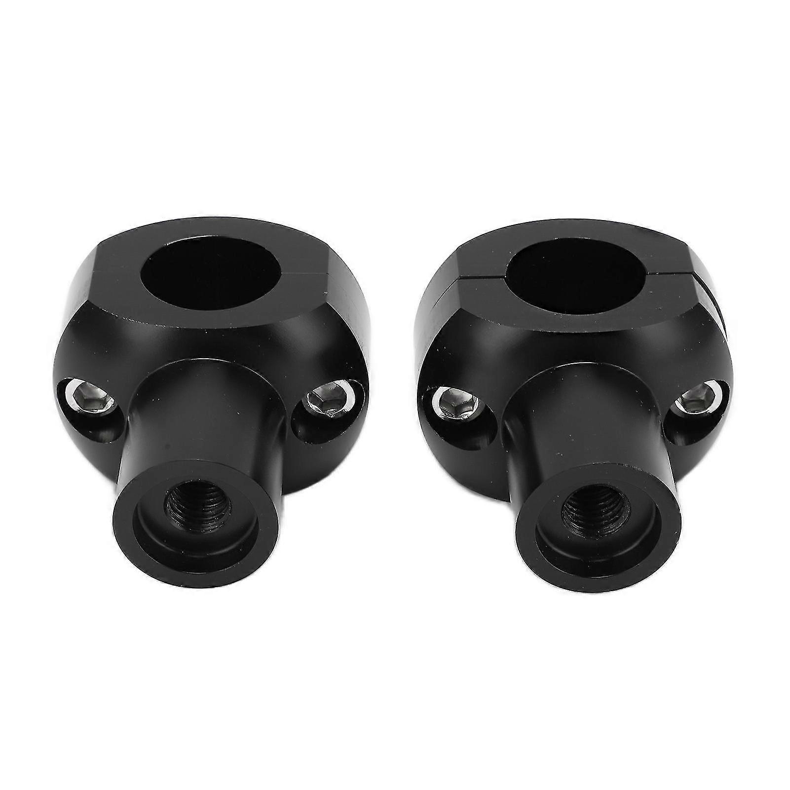 Motorcycle Handlebar Riser 25mm CNC Universal Motorcycle Handlebar Clamp Round Head with Stripe ...