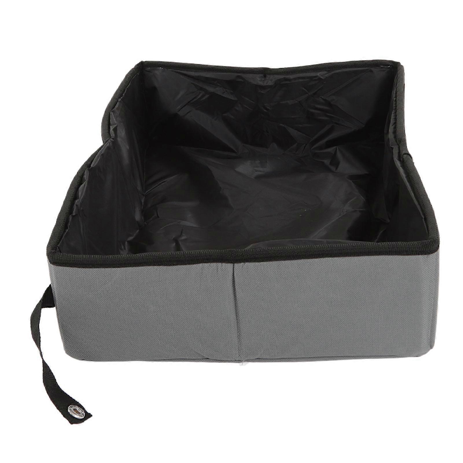 Collapsible Cat Litter Box Cloth Waterproof Outdoor Portable Cat Litter ...