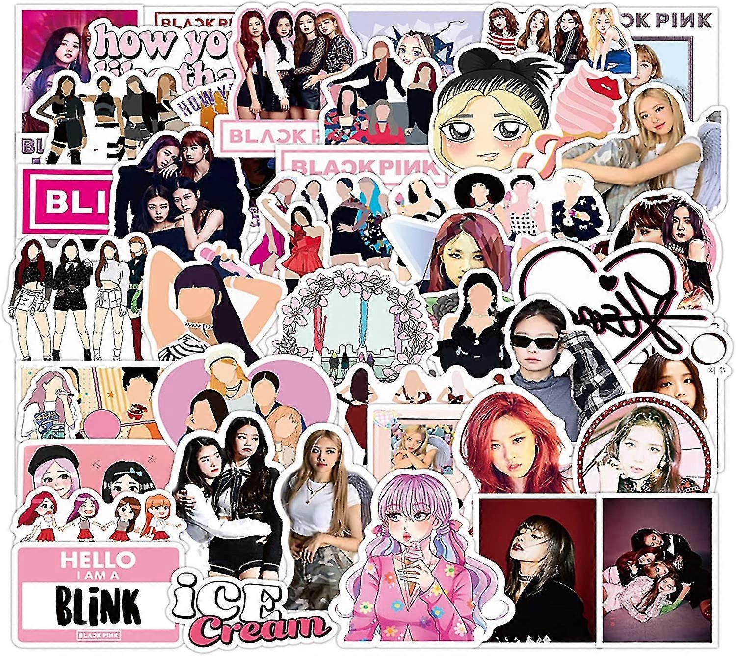 50pcs Blackpink Singer Stickers Cute Aesthetic Vinyl Stickers For Teens ...