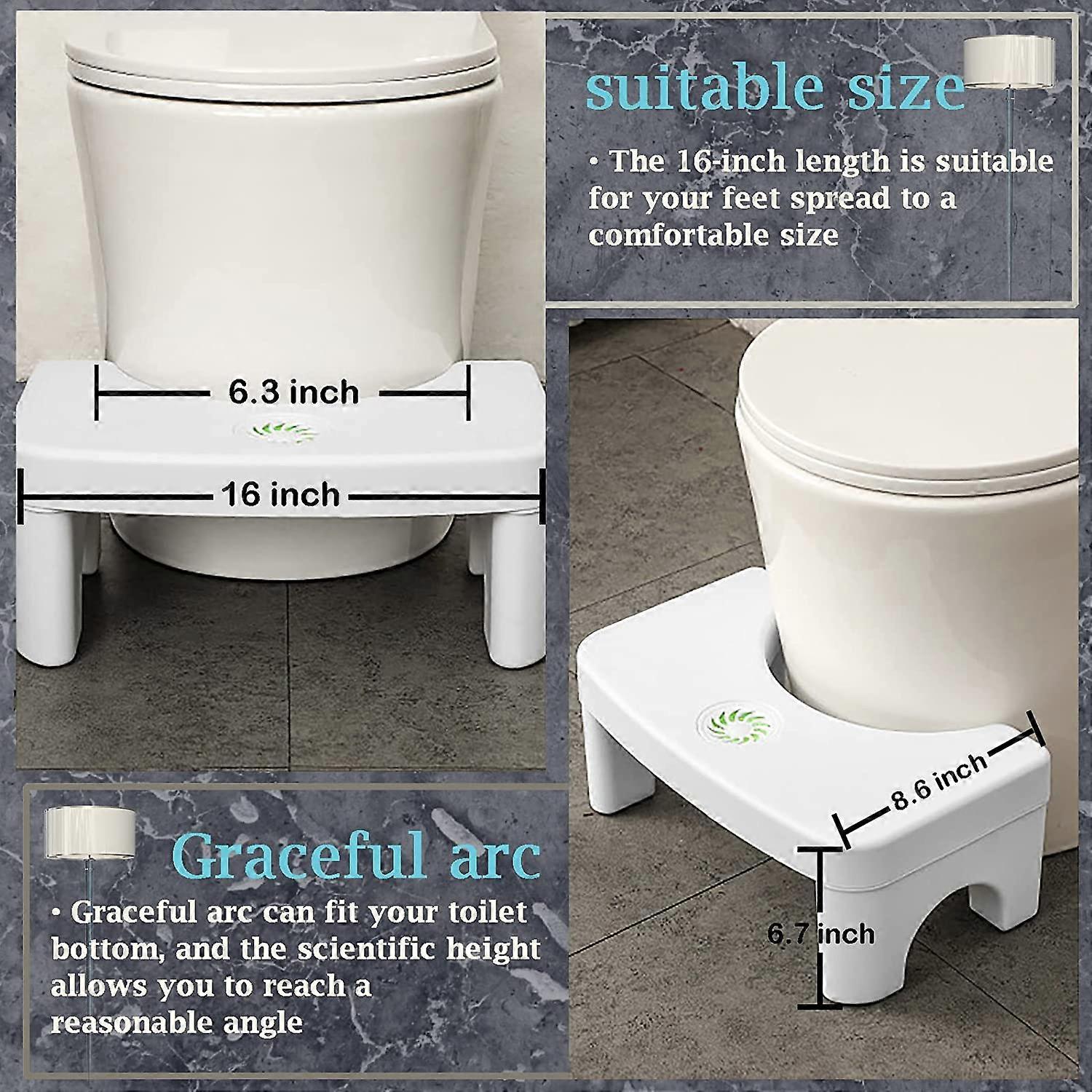 Poop Stool Adult, Toilet Stool, Sturdy Toilet Step Stool, Bathroom ...