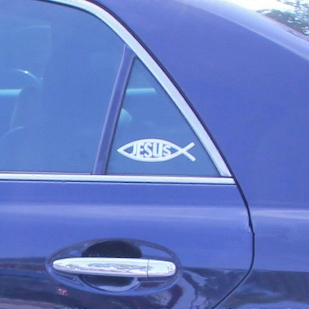 Jesus Fish 3D Car Sticker Emblem Badge Waterproof Decal Christian Decal ...
