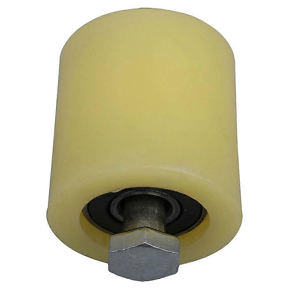 2PCS 48X50mm Yellow Silver Nylon Steel Flat Roller Bearing Guiding ...