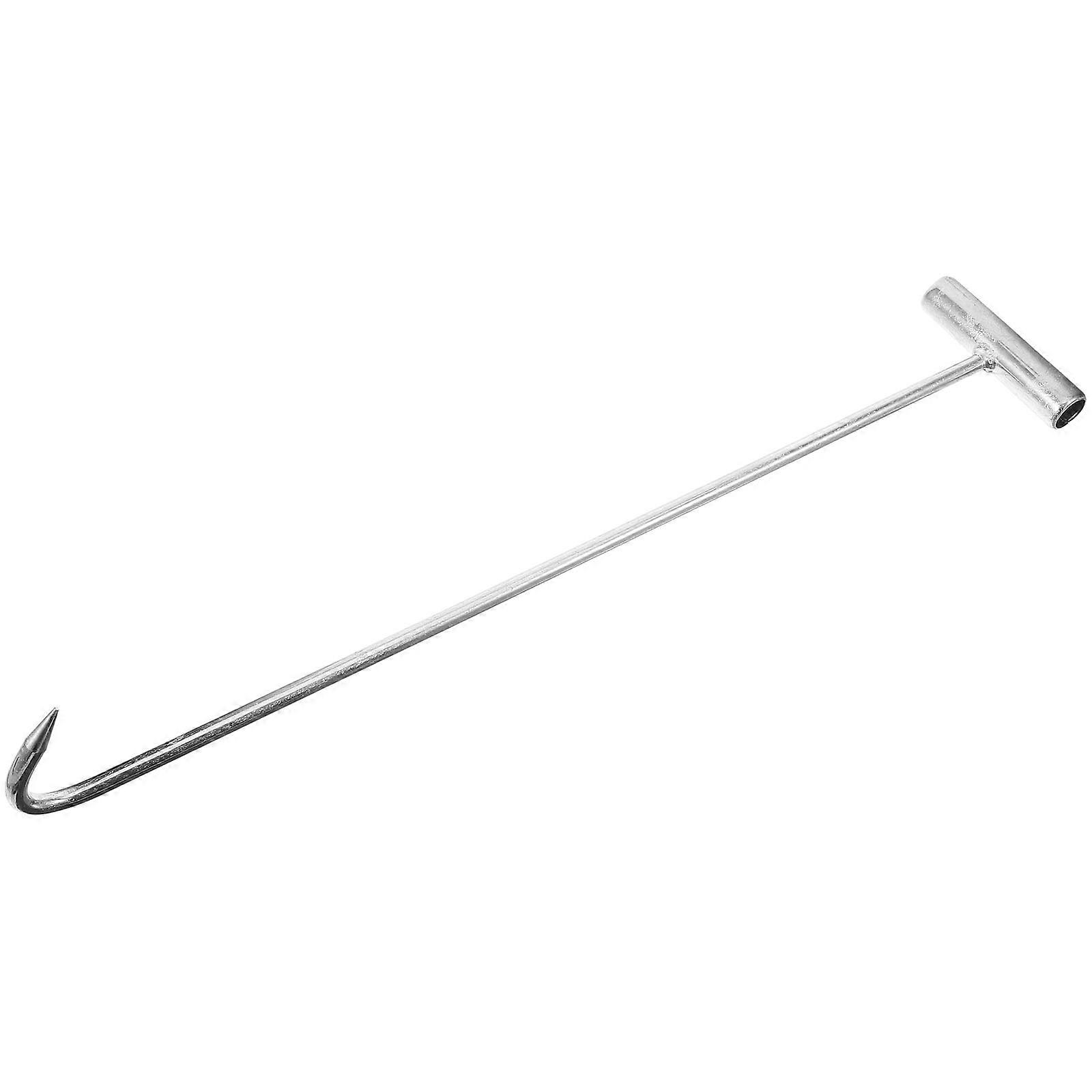 T Hook Manhole Pull Hook For Workers 50Cm Galvanized Steel 1Pcs | Fruugo UK