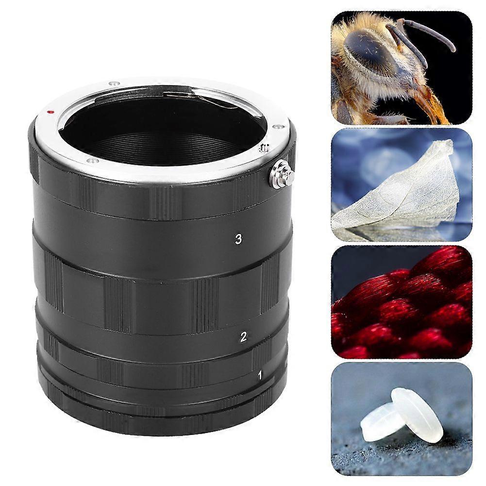 Professional Metal Black Macro Photography Extension Adapter Tube Close ...