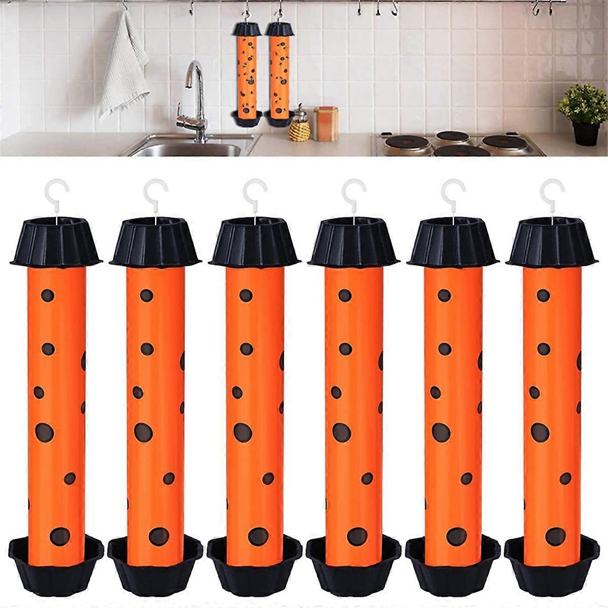 6 PCS Fruit Trap Indoor and Outdoor Sticky Fly Catcher Fly Paper ...