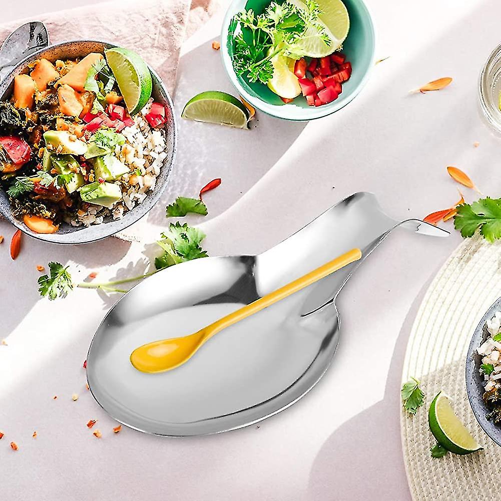 Stainless Steel Spoon Rest Kitchen Countertop Kitchen Utensil Spoon ...