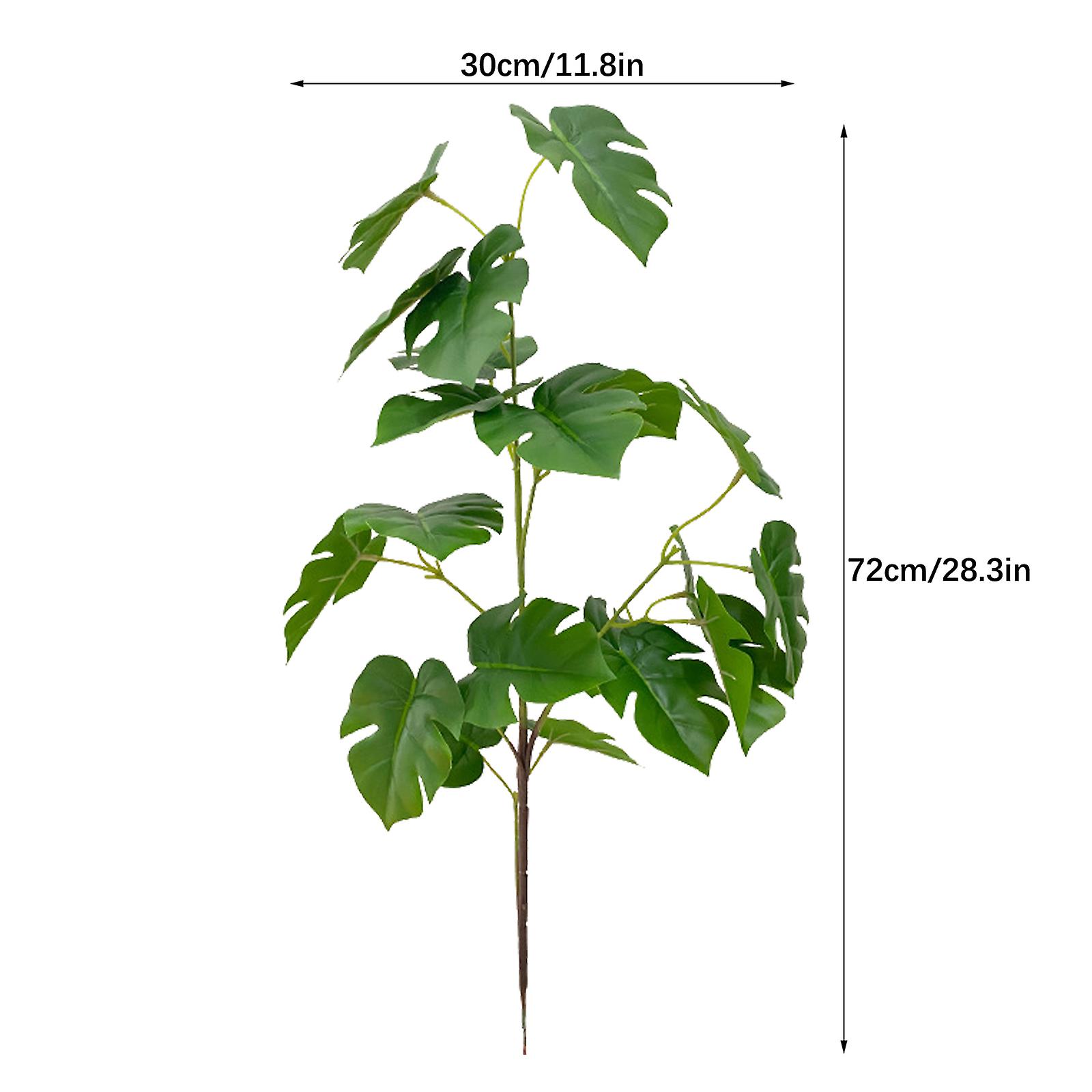 Artificial Palm Plants Leaves Faux Turtle Leaf Fake Tropical Large Palm ...