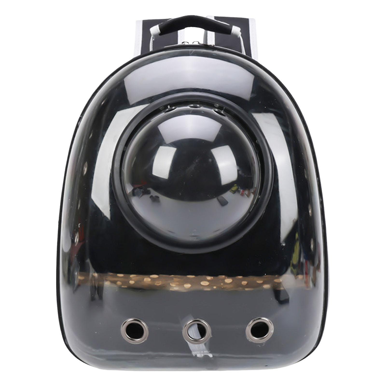 Portable Parrot Carrier Backpack Travel Cage Birds Space Capsule Black ...