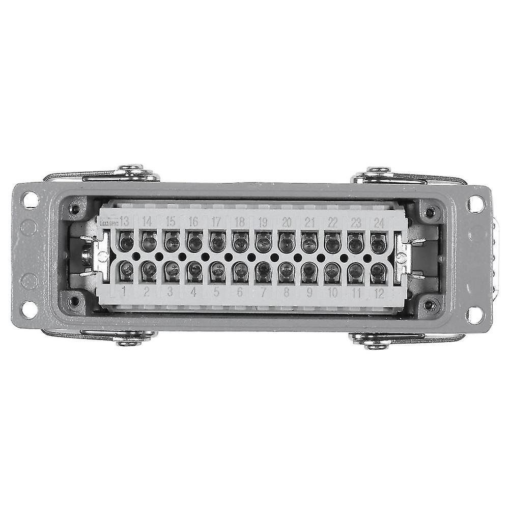 Rectangular H24b-he-024-1 Heavy Duty Connectors Power 24 Pin Cores Line ...