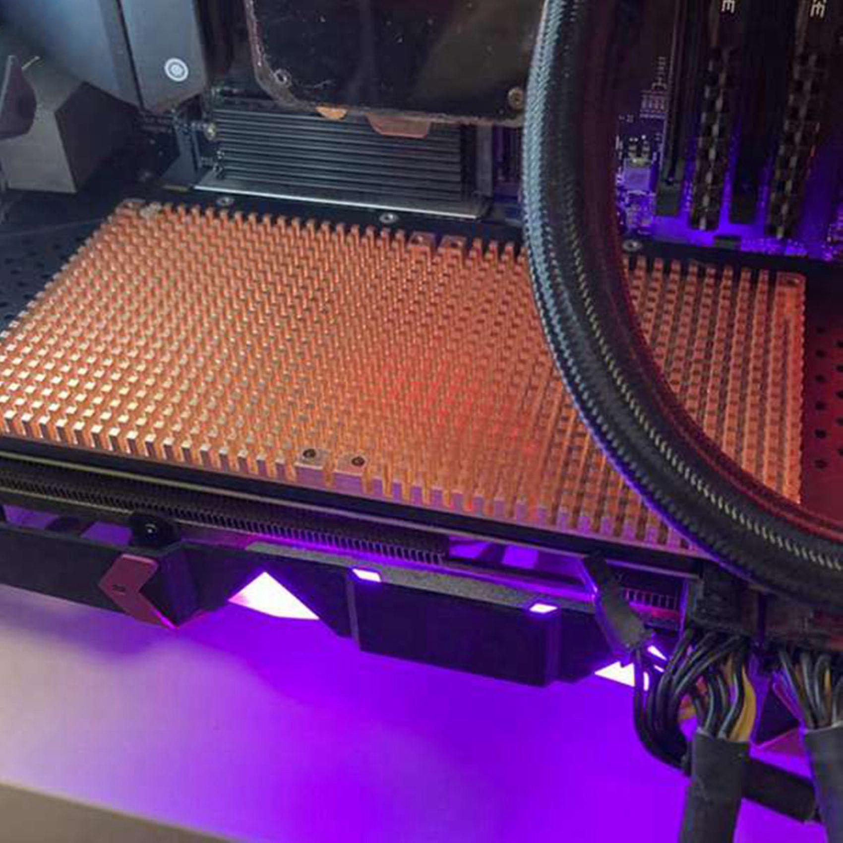 Rtx 3060 3080 3090 Backplane Pure Copper Heat Sink Graphics Card Memory ...