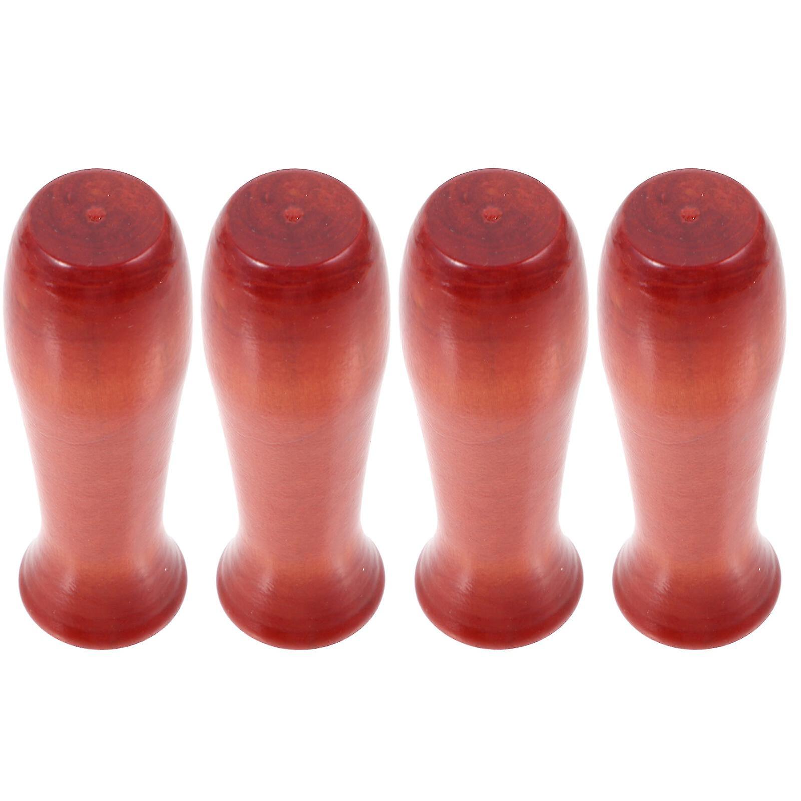 4pcs Wooden Handles Ergonomic File Handle File Grip Handle Replacement ...