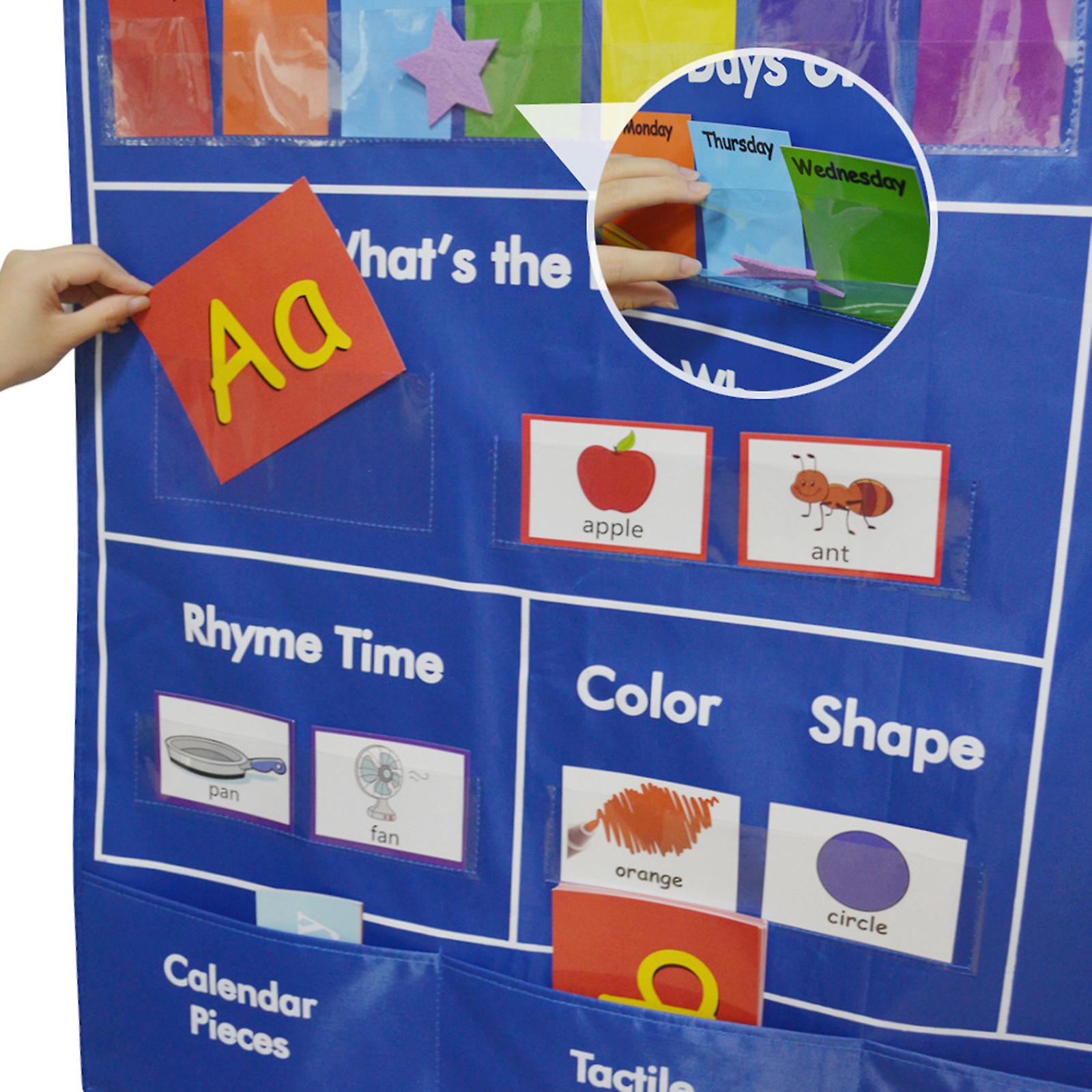 Circle Time Center Classroom Pocket Chart Educational Pocket Chart ...