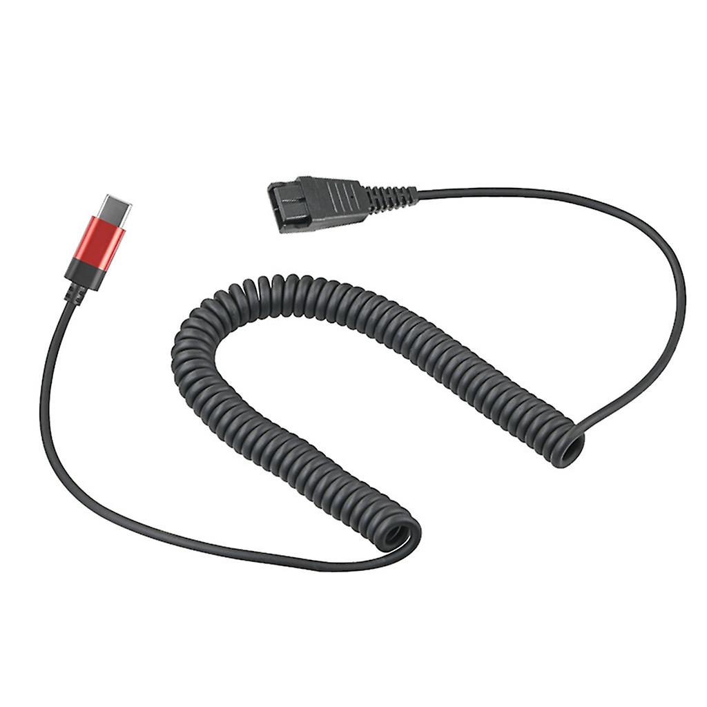 Call Center Headset Quick Disconnect QD Cable to Type C Plug Adapter ...