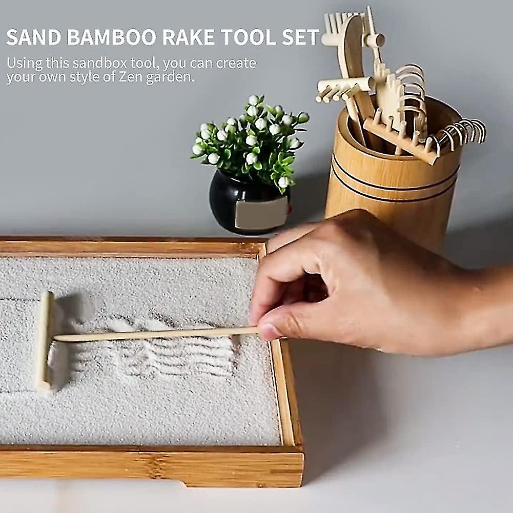 Mini Meditation Accessories Rake Set, Mini Zen Garden Rake Kit For Home ...