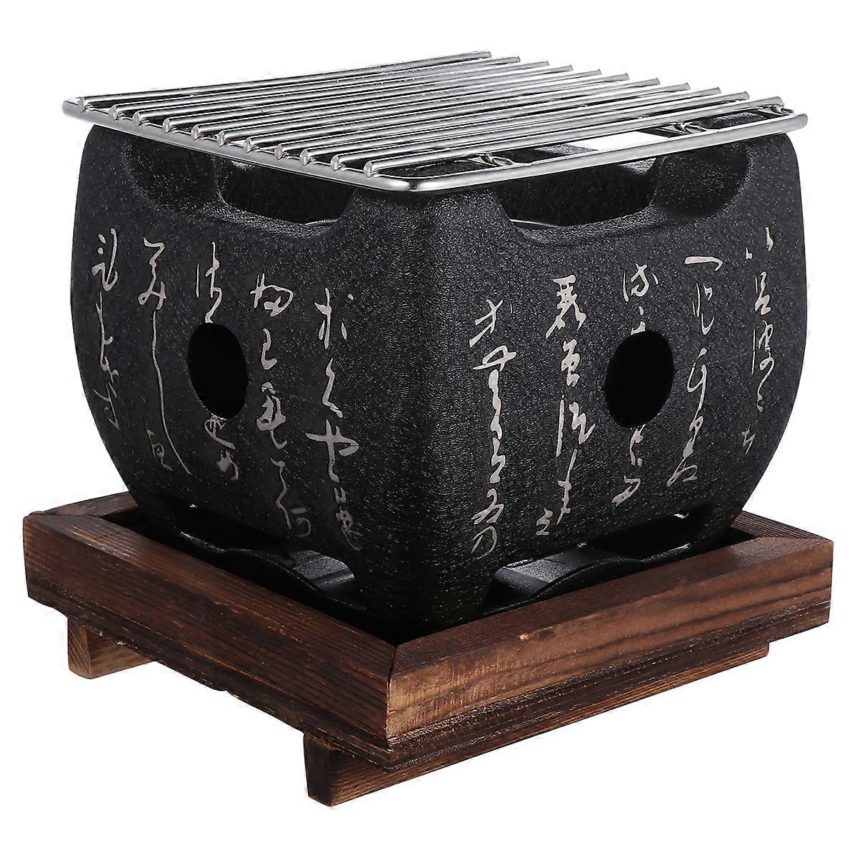 Charcoal Grills Cast Iron Grill Food Carbon Furnace Charcoal Cooking ...