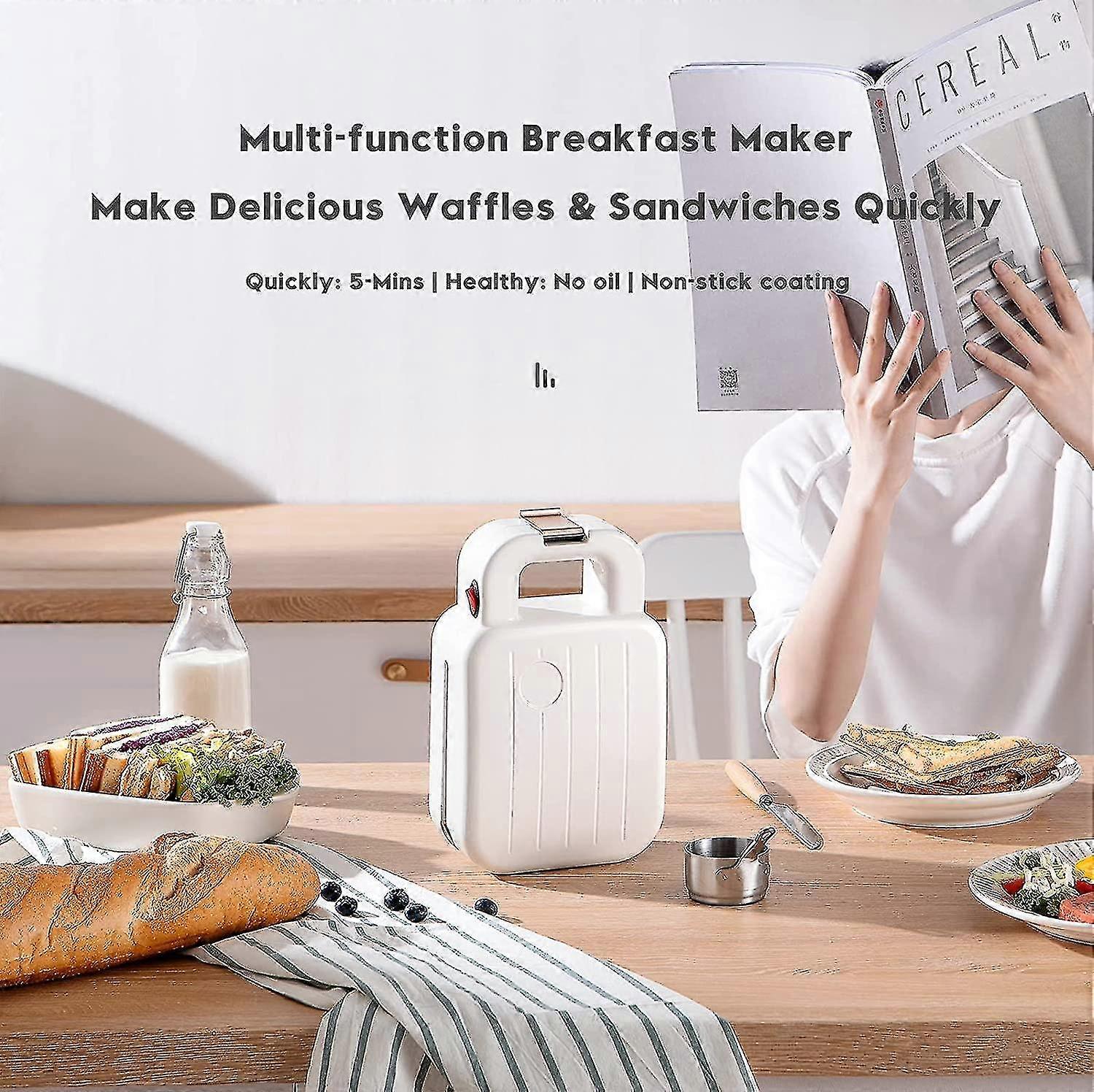 Mini Sandwich Maker Home Light Breakfast Maker Sandwich Toaster | Fruugo UK