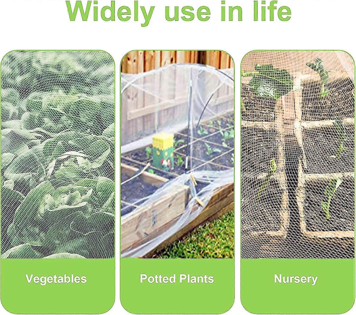 Vegetable Insect Net, Insect Netting,10m X 2.5m Garden Netting ...